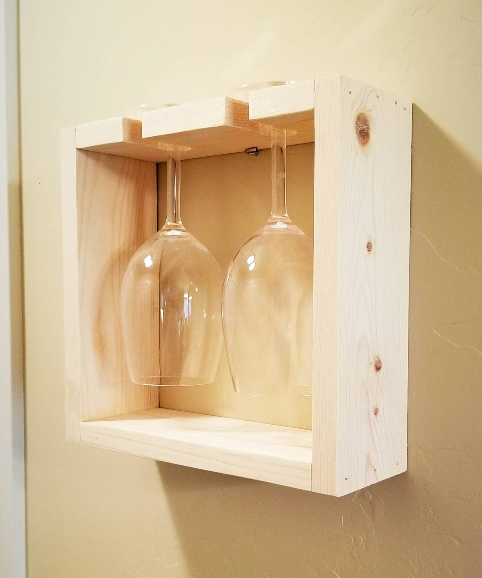 Floating Wine Glass Holder. Unique Wine Rack Storage. Wine | Etsy