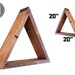 Triangle Floating Shelf, Modern Triangle Hanging Shelf, Triangle Wall ...