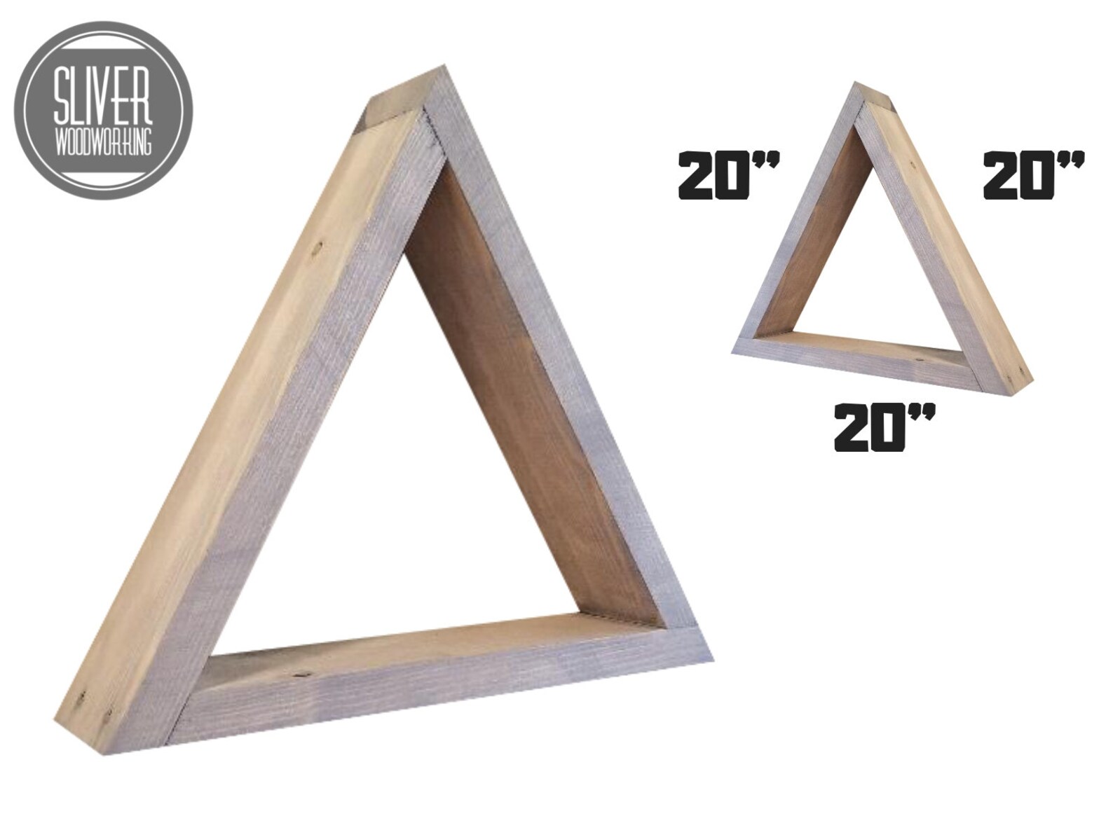 Triangle Floating Shelves 3 Pack Modern Triangle Hanging | Etsy