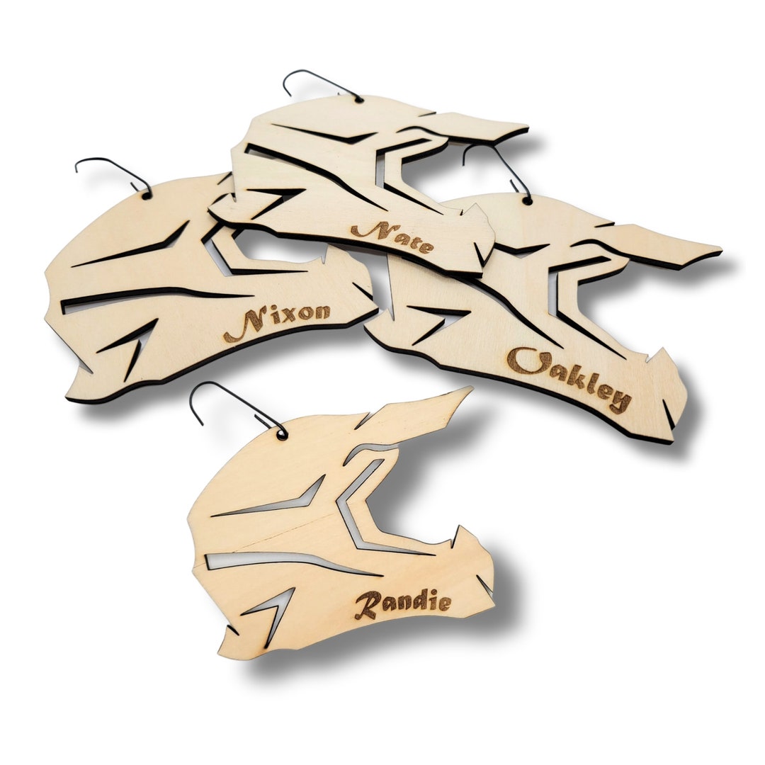 Personalized Dirt Bike / ATV / SXS Helmet Christmas Ornaments - Etsy
