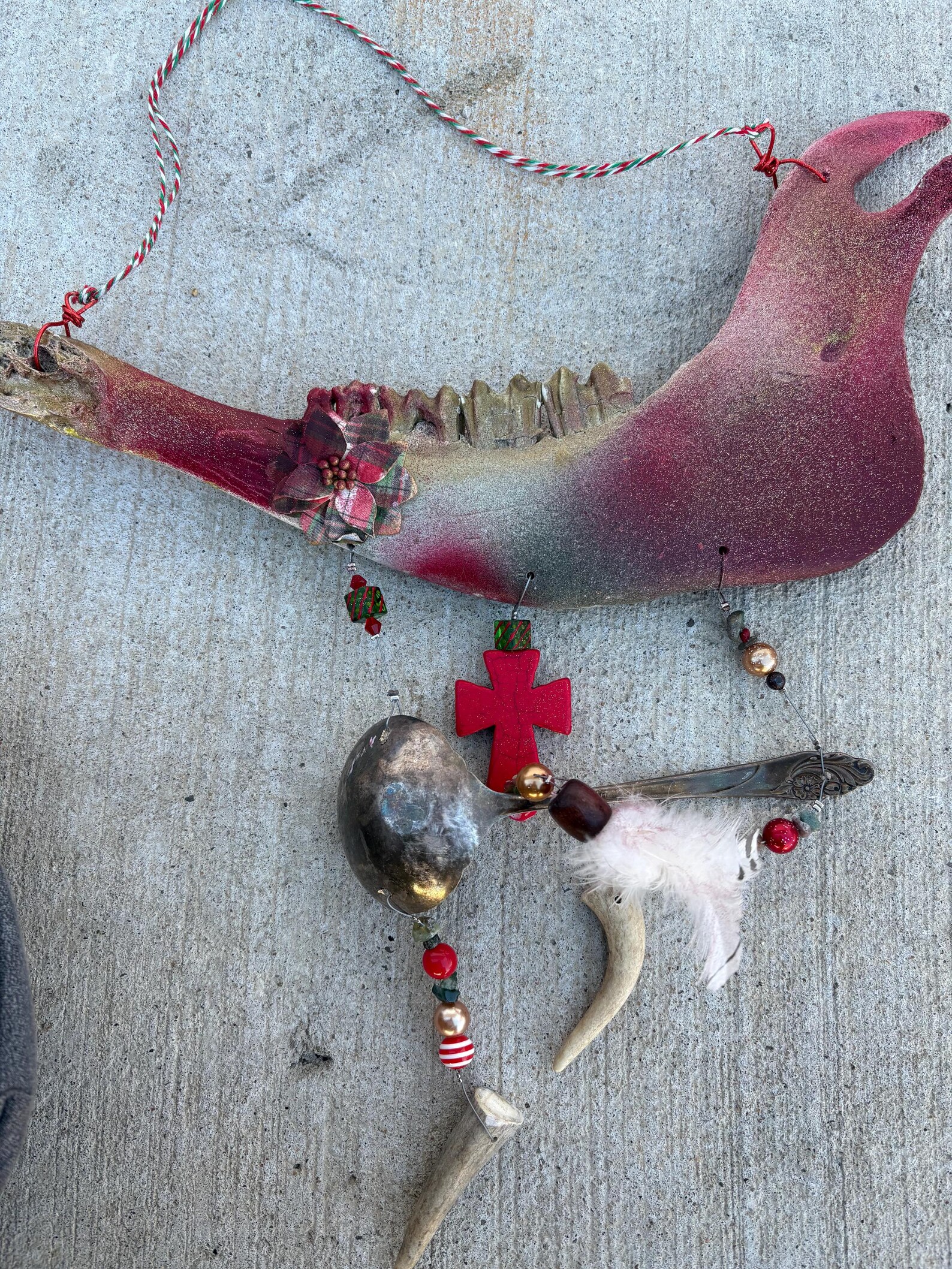 Cow Bone Jaw Decor, Christmas Home Decor, Gifts for Rancher, Ranchers ...