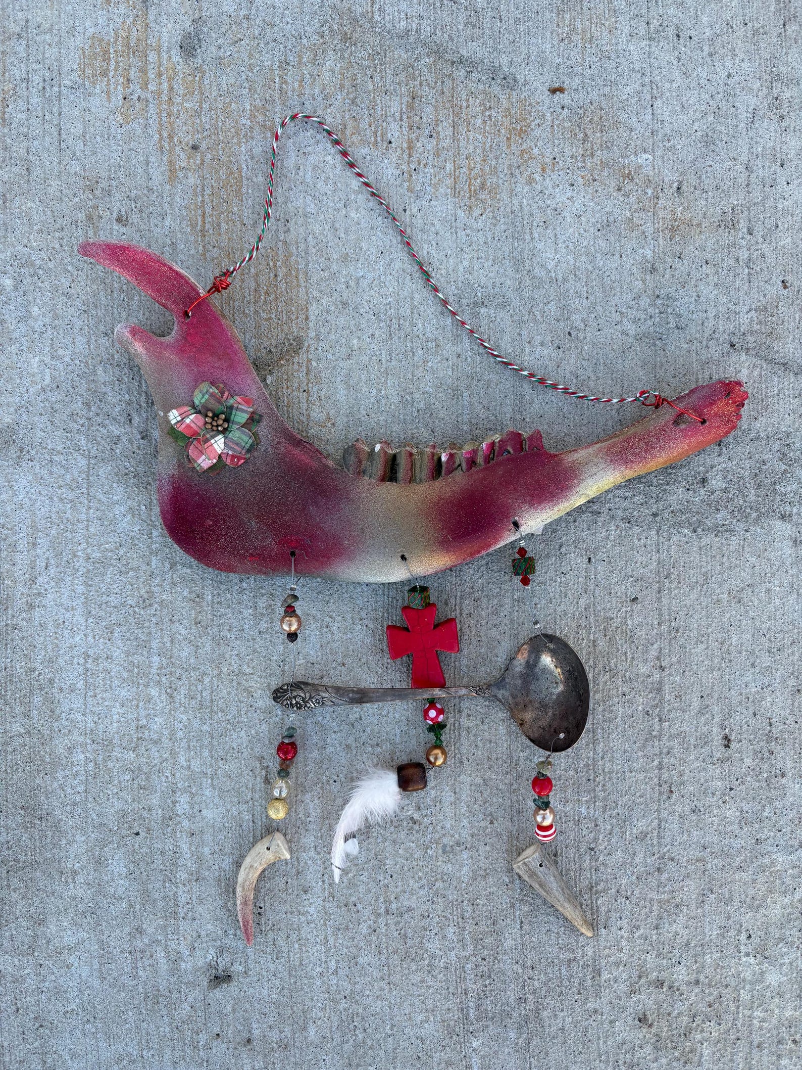 Cow Bone Jaw Decor, Christmas Home Decor, Gifts for Rancher, Ranchers ...