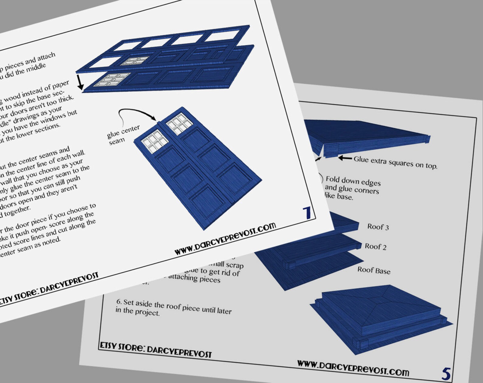 Digital Download- Make Your Own Miniature Tardis Inspired by Doctor Who ...