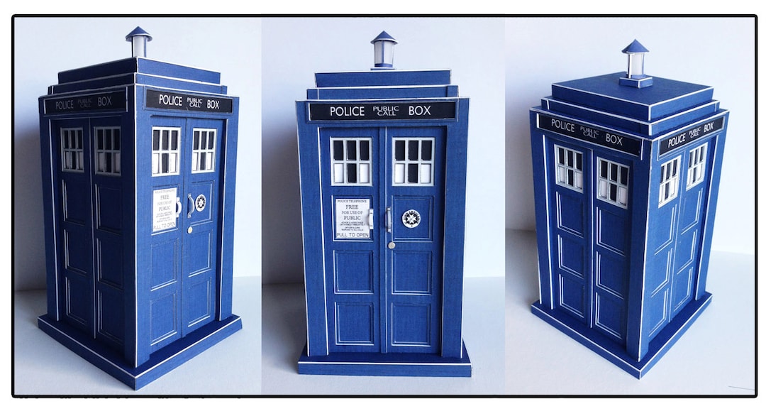 Digital Download- Make Your Own Miniature Tardis Inspired by Doctor Who ...