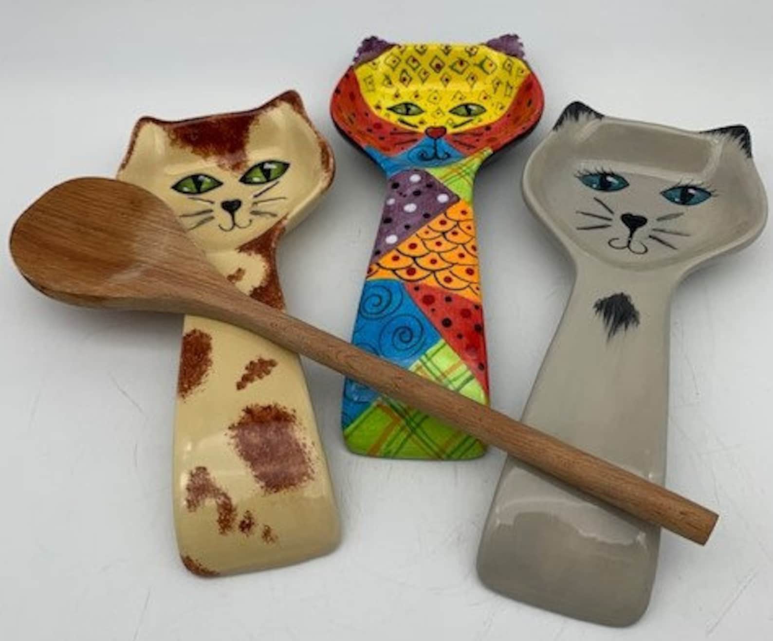 Fun Cat Spatula Holder Spoon Rest Cooking Spatula Spoon - Etsy