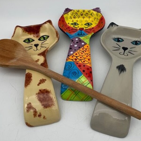 Cat Spoon Rest - Etsy