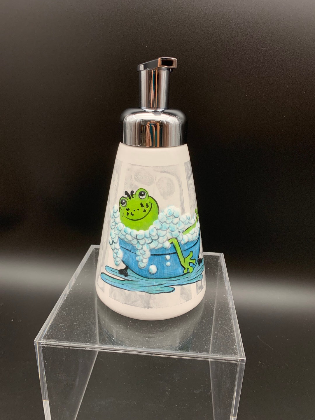 Felicia the Frog Bubble Bath - Foaming Soap or Lotion Dispenser - Etsy
