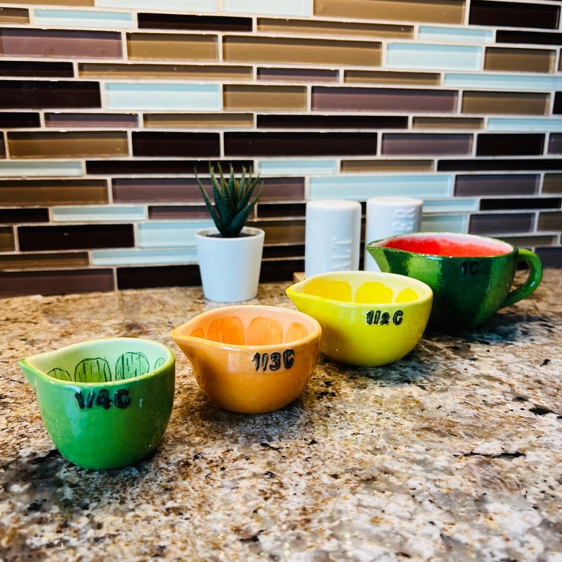 Ceramic Measuring Cups - Etsy