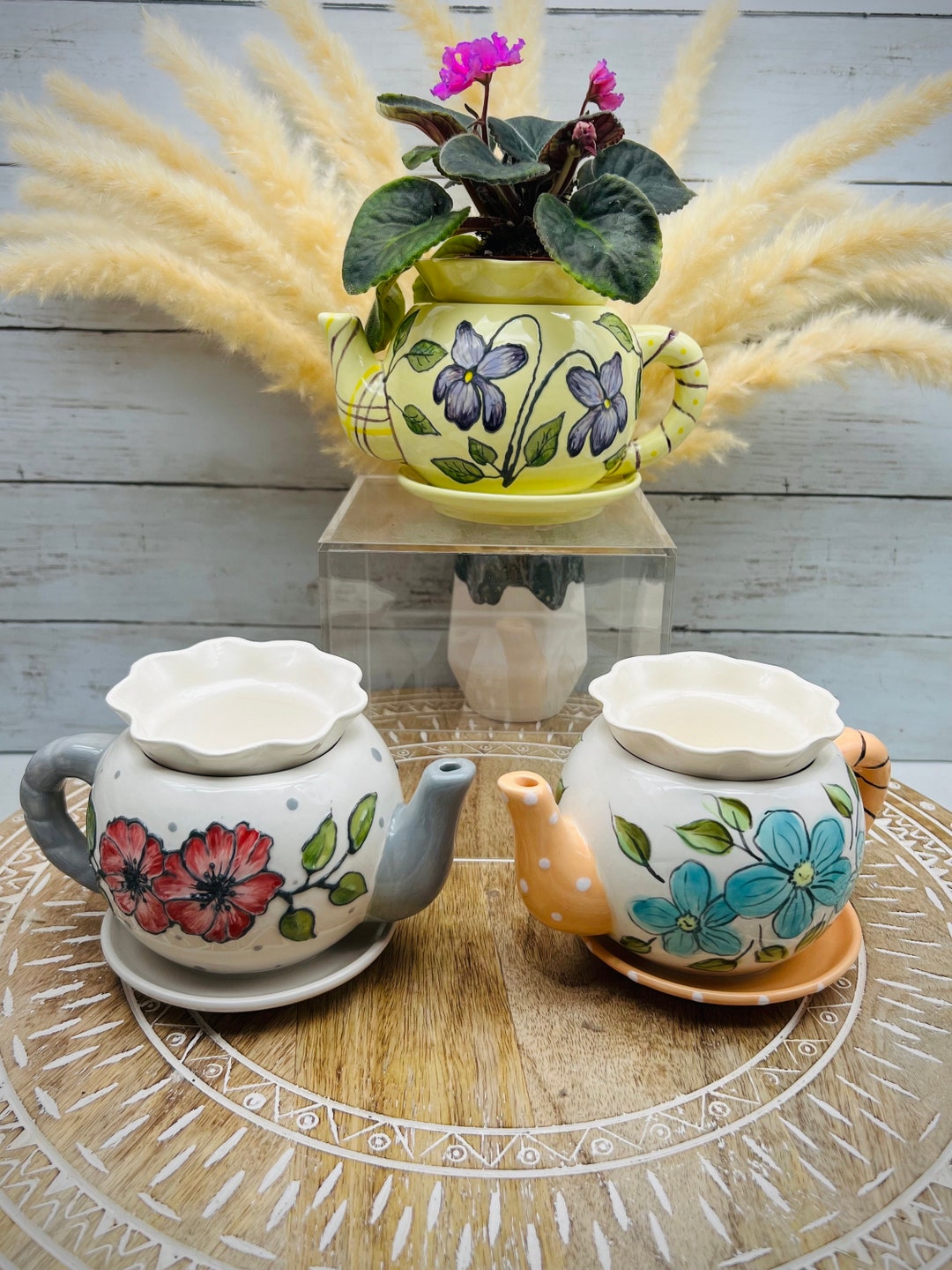 African Violet Pot - Teapot - African Violet Pot - Self Watering Pot ...