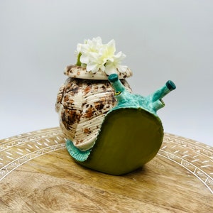 Indoor Planter - Snail African Violet Planter Pot - Hand Painted ...