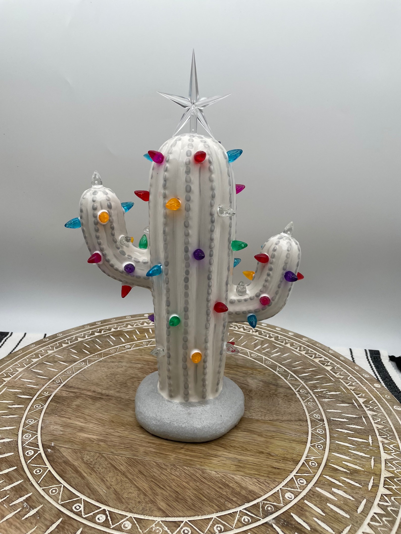 Cactus Tree With Lights Vintage Style Light-up Cactus | Etsy