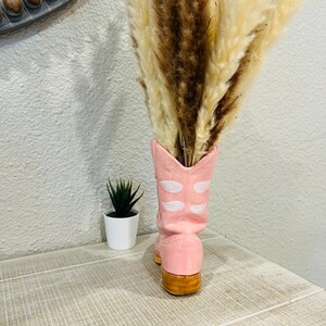 8 Ceramic Pink Cowboy Boot Vase, Boho Decor, Pink Cowboy Boot, Cowgirl ...