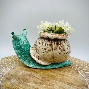 Indoor Planter - Snail African Violet Planter Pot - Hand Painted ...