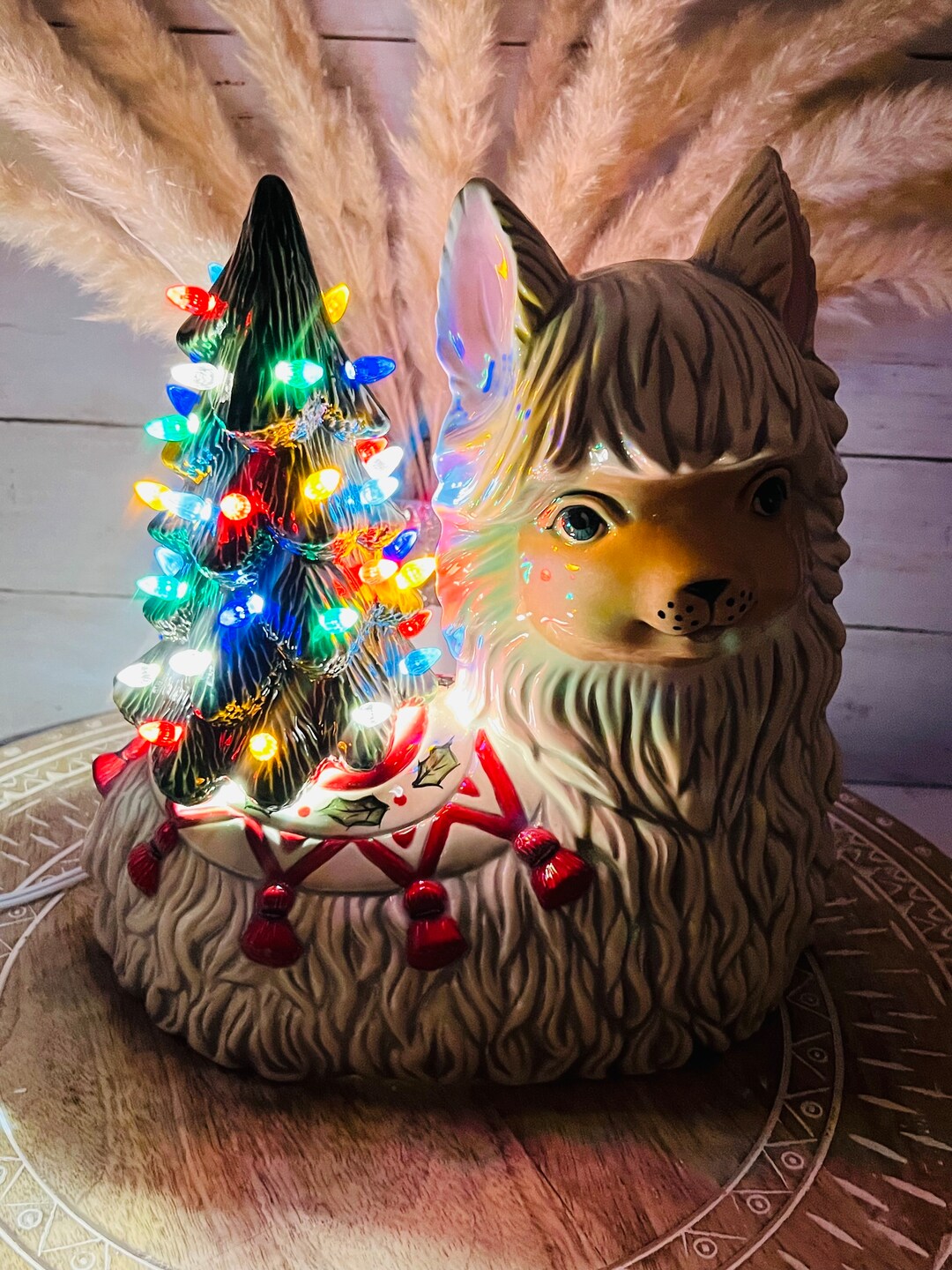Light-up Llama Christmas Tree Light Christmas Decor, Llama Gift, Llama ...
