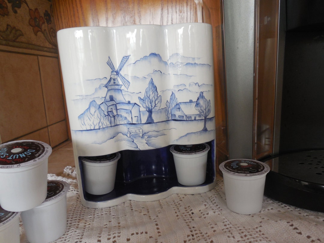 Dutch / Danish Blue Windmill Designed K-cup Holder - Etsy