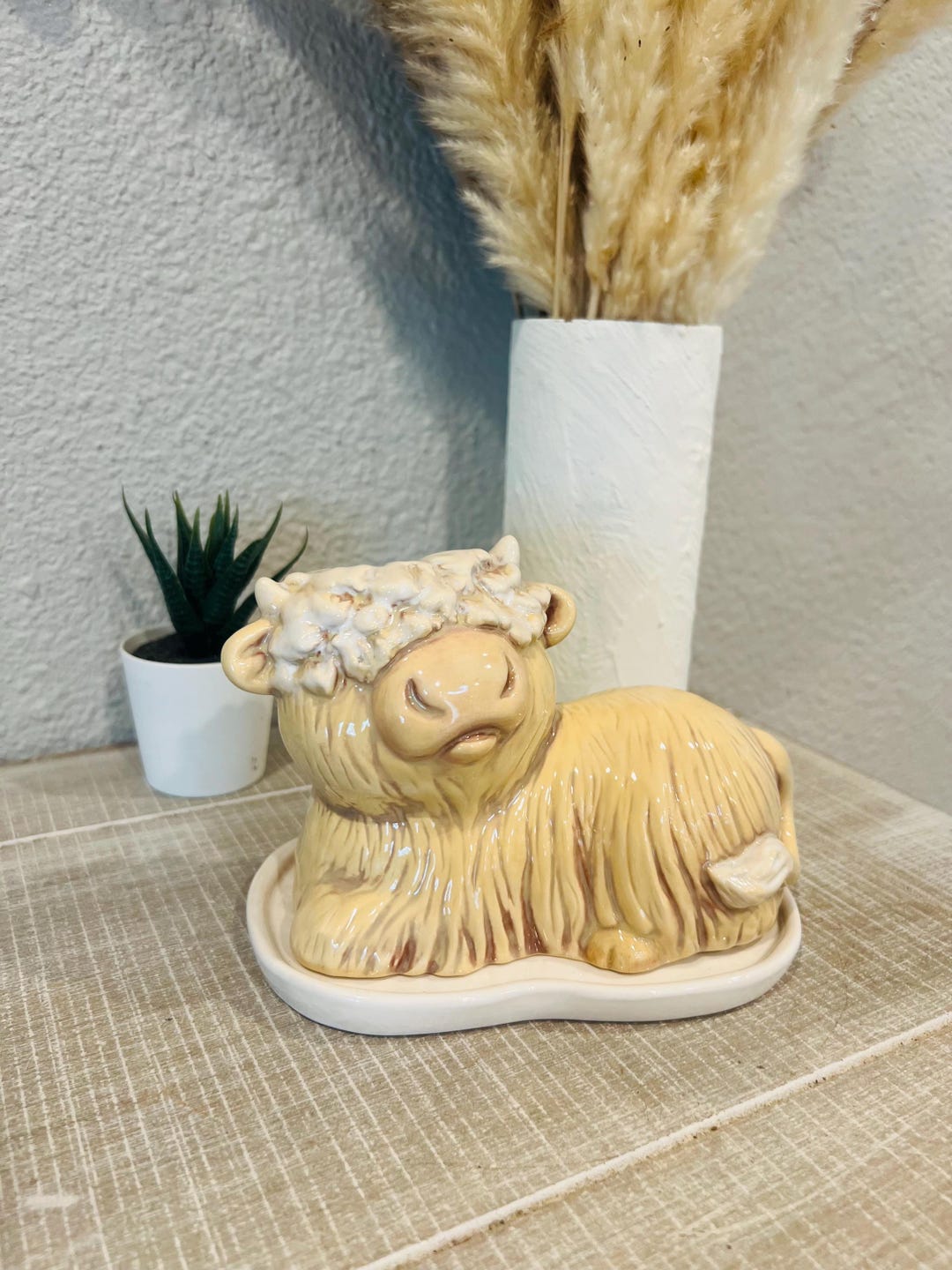 Highland Cow Butter Dish - Cow Gift - Highland Cow Lover Gift - Cow ...