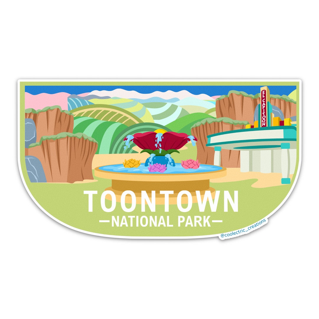 Toontown National Park Sticker - Etsy