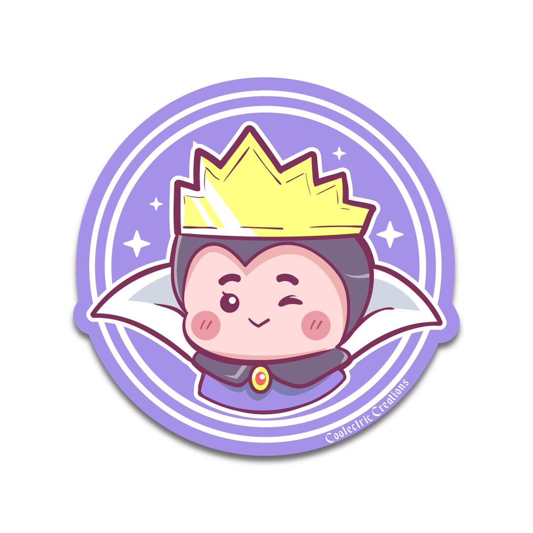 The Cutest Evil Queen Sticker - Etsy
