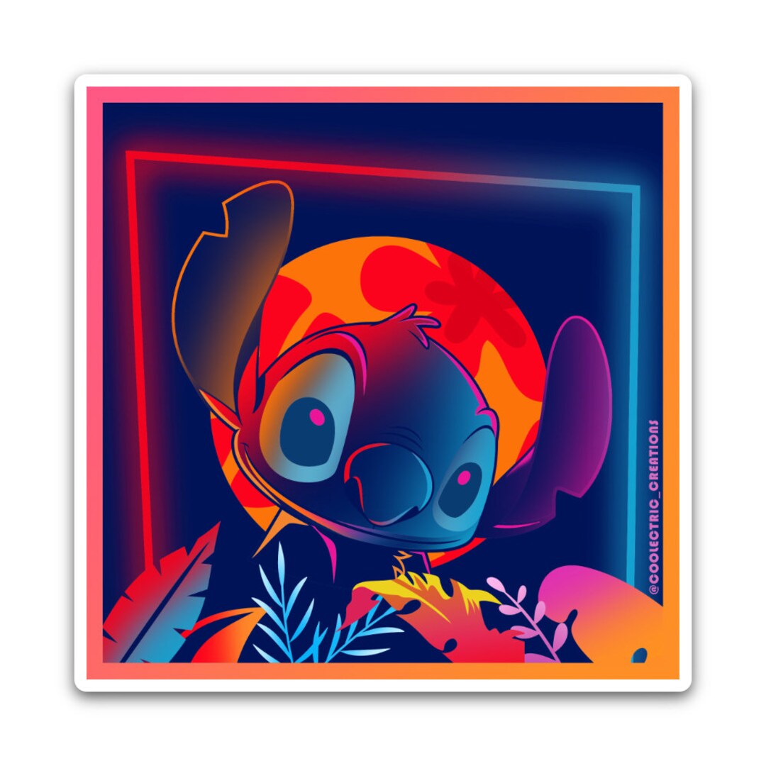 80's Stitch Sticker - Etsy