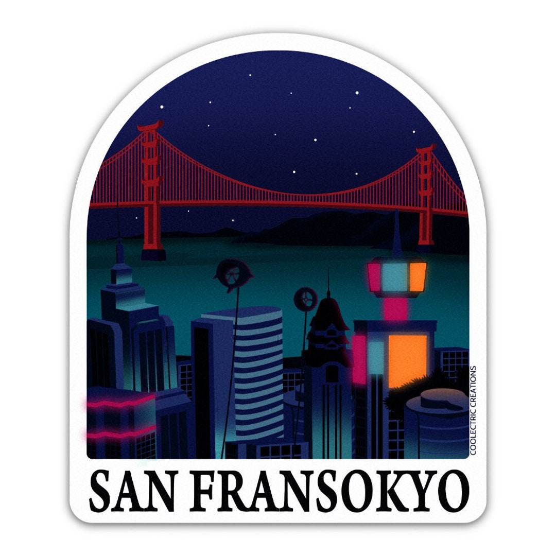 San Fransokyo Travel Sticker - Etsy