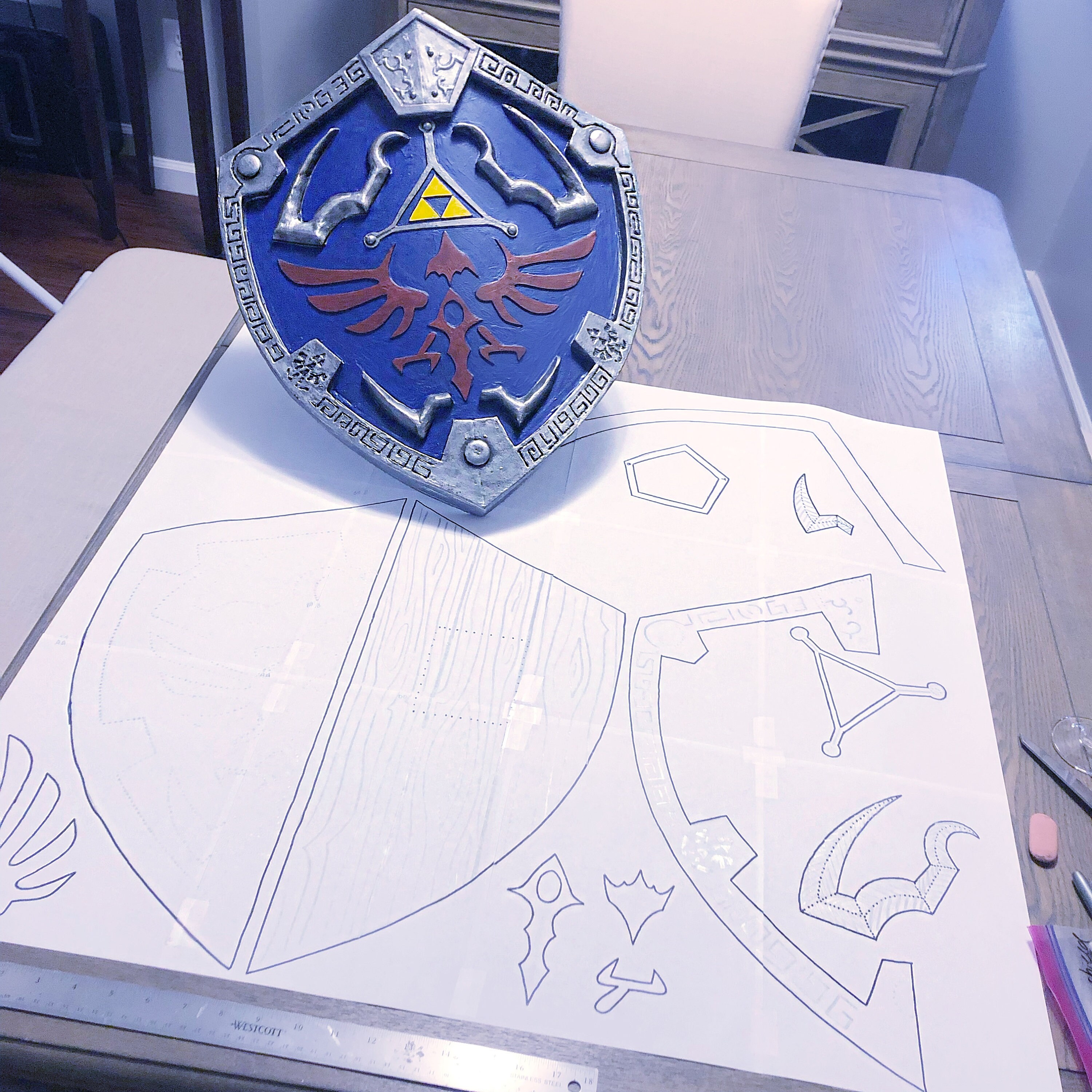 Legendary Hero EVA Foam Shield Pattern - Etsy