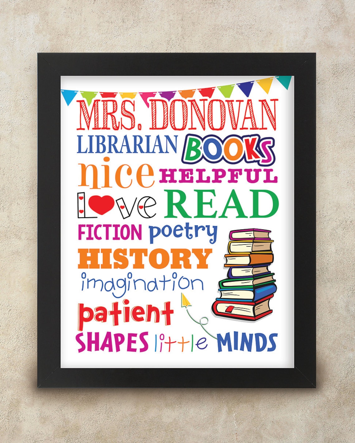LIBRARIAN GIFT, Personalized Librarian Gift, Teacher Appreciation, End ...