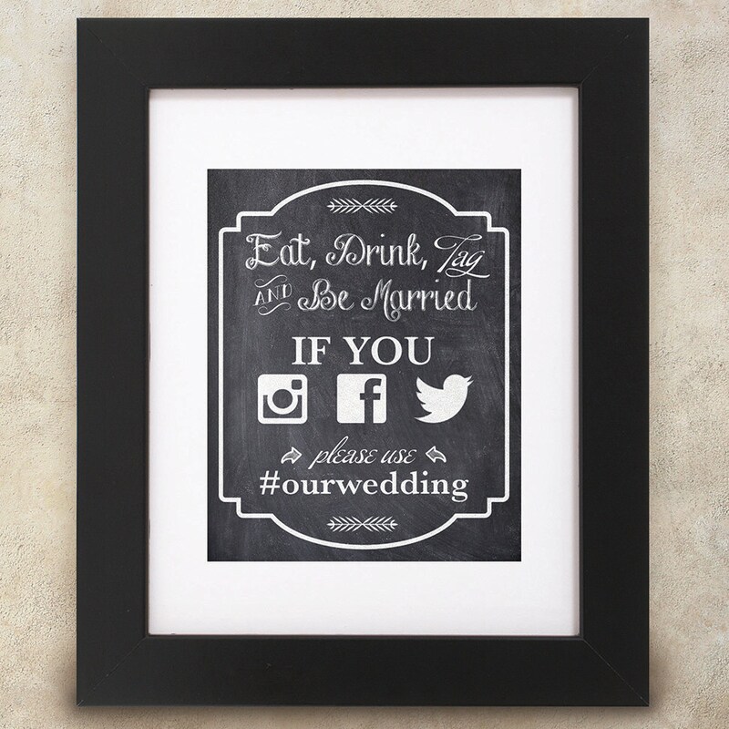 Hashtag Chalkboard - Etsy