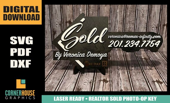Real Estate Key SVG File. PDF and DXF. - Etsy