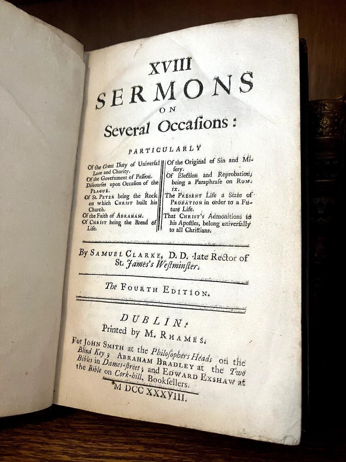 Rare 1700s English Book | Antique Edition Leather-bound Collectable - Etsy