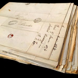 Old Signed Letter From 1800s – Vintage Manuscript for Restoration ...