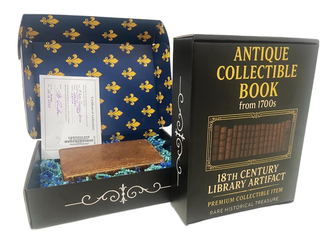 Old Book From 1700s - Luxury Gift Box - With Certificate of ...