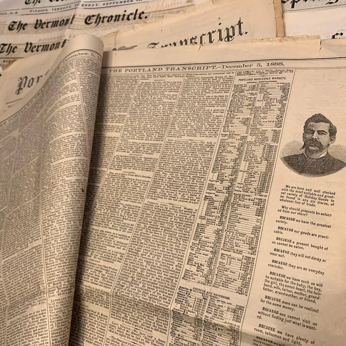 Old Newspaper From 1800s - Etsy