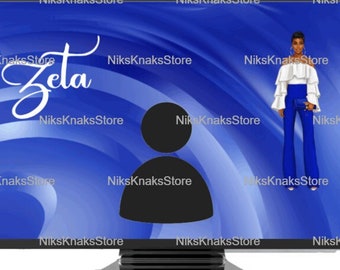 Zeta Phi Beta Zoom Background - Etsy Ireland