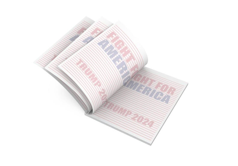 Printable Trump 2024 Notebook Stationery. 7 Different Designs Print ...