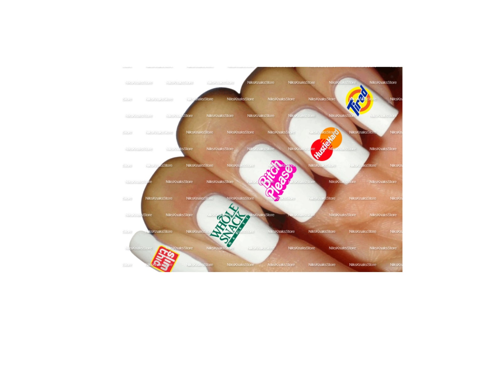 Savage Funny Slang Bogobackground DIY Manicure Sarcastic | Etsy