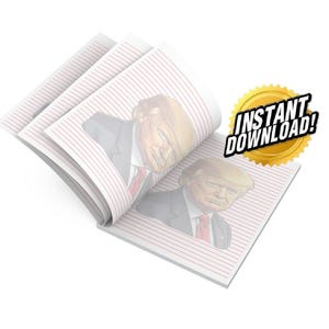 Printable Trump 2024 Notebook Stationery. 7 Different Designs Print ...