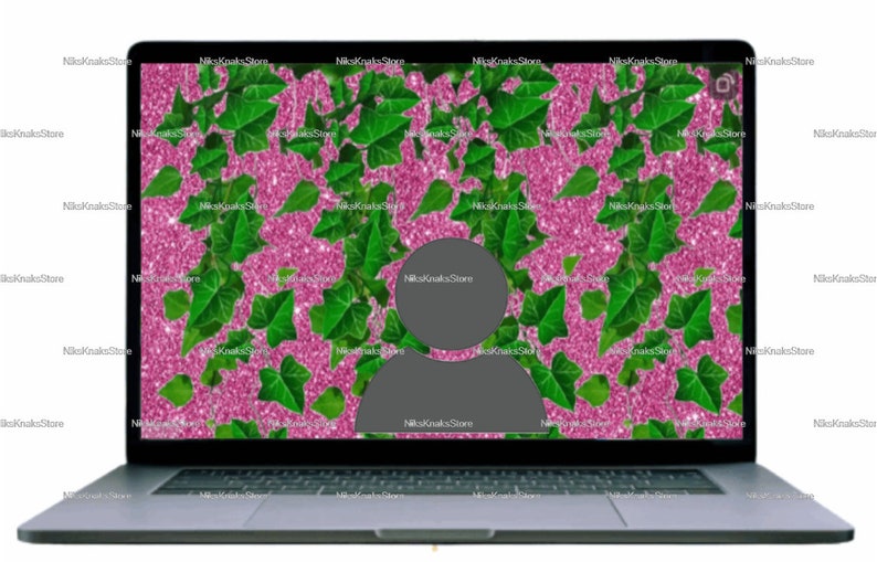 Pink and Green Pretty Girl Bundle of 5 Virtual Zoom Background - Etsy