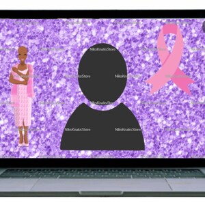 Cancer Bundle Virtual Zoom Background Instant Digital Download African ...