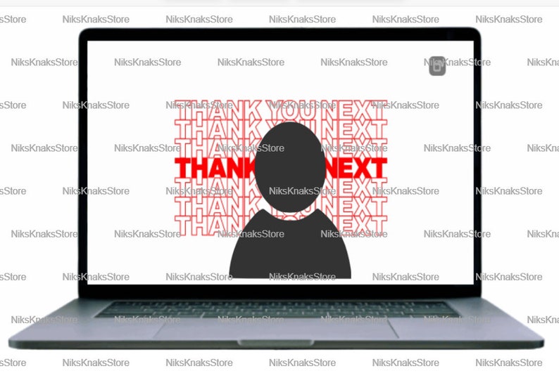 Thank You Next Virtual Zoom Background Instant Digital Download - Etsy ...