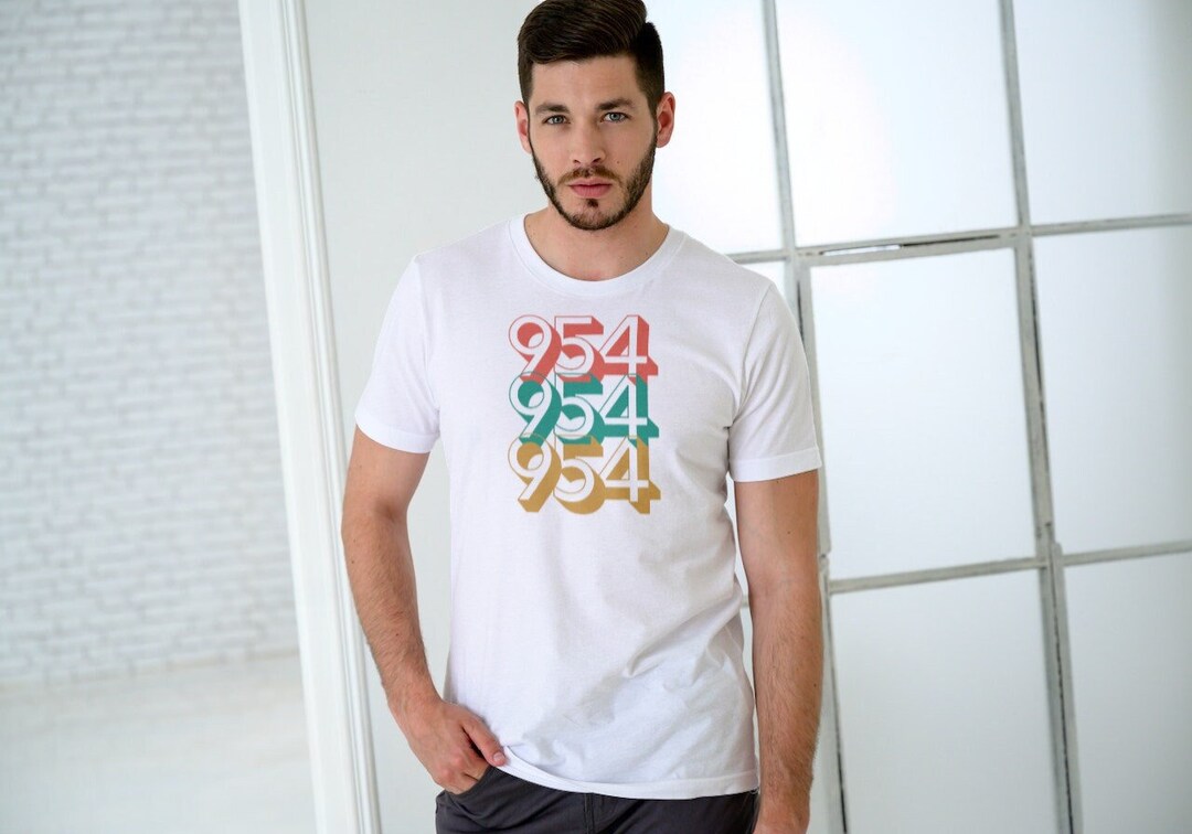 954 Area Code Shirt Florida Pride Classic Tshirt - Etsy