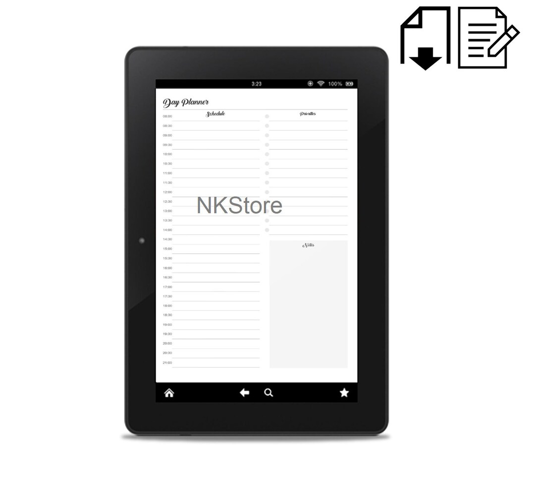 Digital Day Planner (gray) • Ready to Download for Your Laptop, Ipad ...