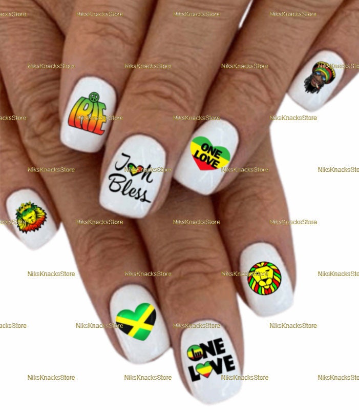 Rasta Tip Nail Designs