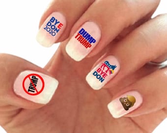 Trump Nail Art | Etsy