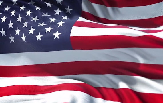 Animated American Flag Background