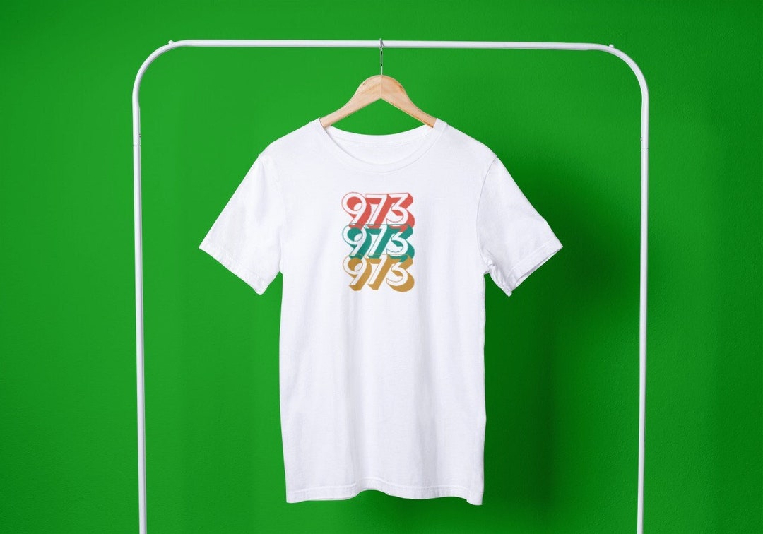 973 Area Code Shirt New Jersey Pride Classic Tshirt - Etsy