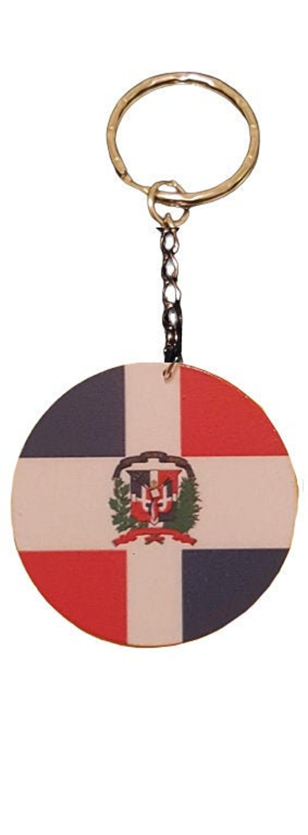 Dominican Republic Flag Keychain - Etsy