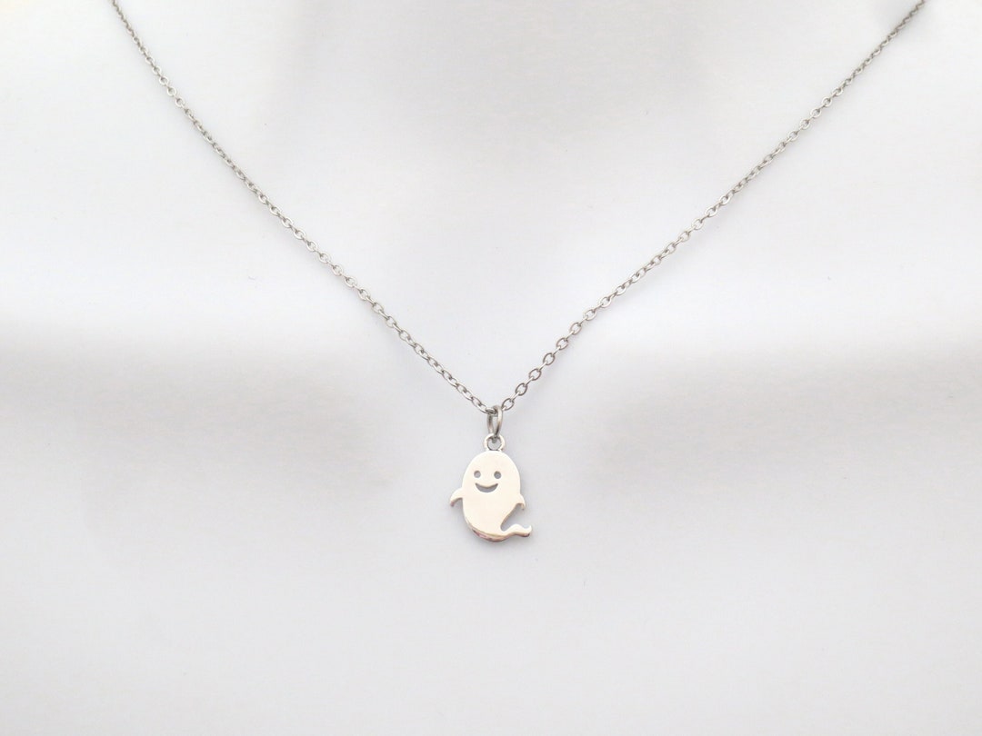 Ghost Necklace, Spooky Necklace, Halloween Necklace, Cute Necklace ...