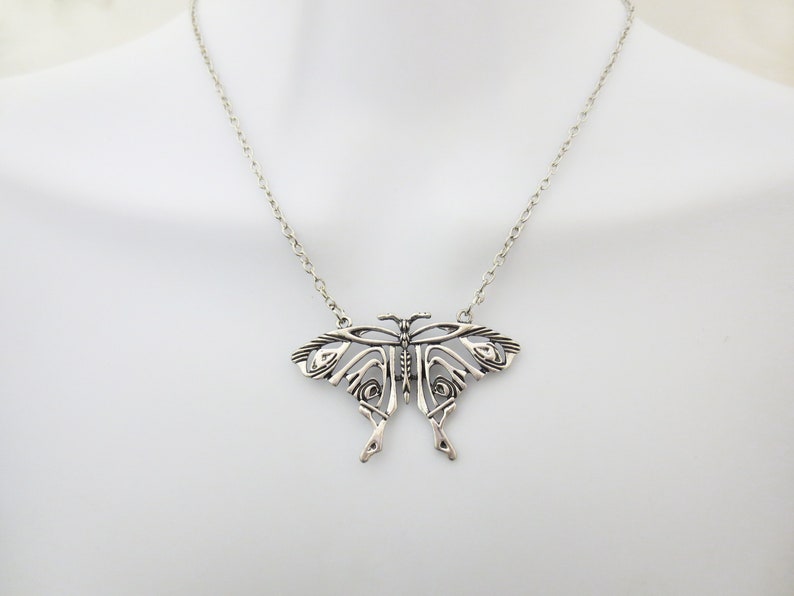 Butterfly Silver Necklace Adjustable Chain Necklace Animal | Etsy