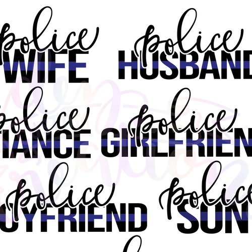 Police Title SVG Bundle Thin Blue Line Law Enforcement - Etsy