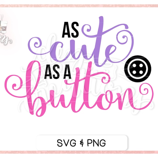 Cute as a Button - Etsy